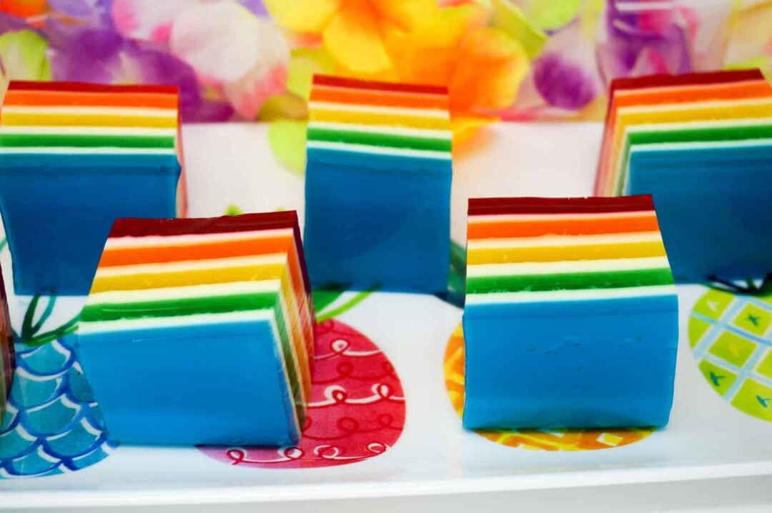 Hawaiian Layered Jello - Grace Like Rain Blog