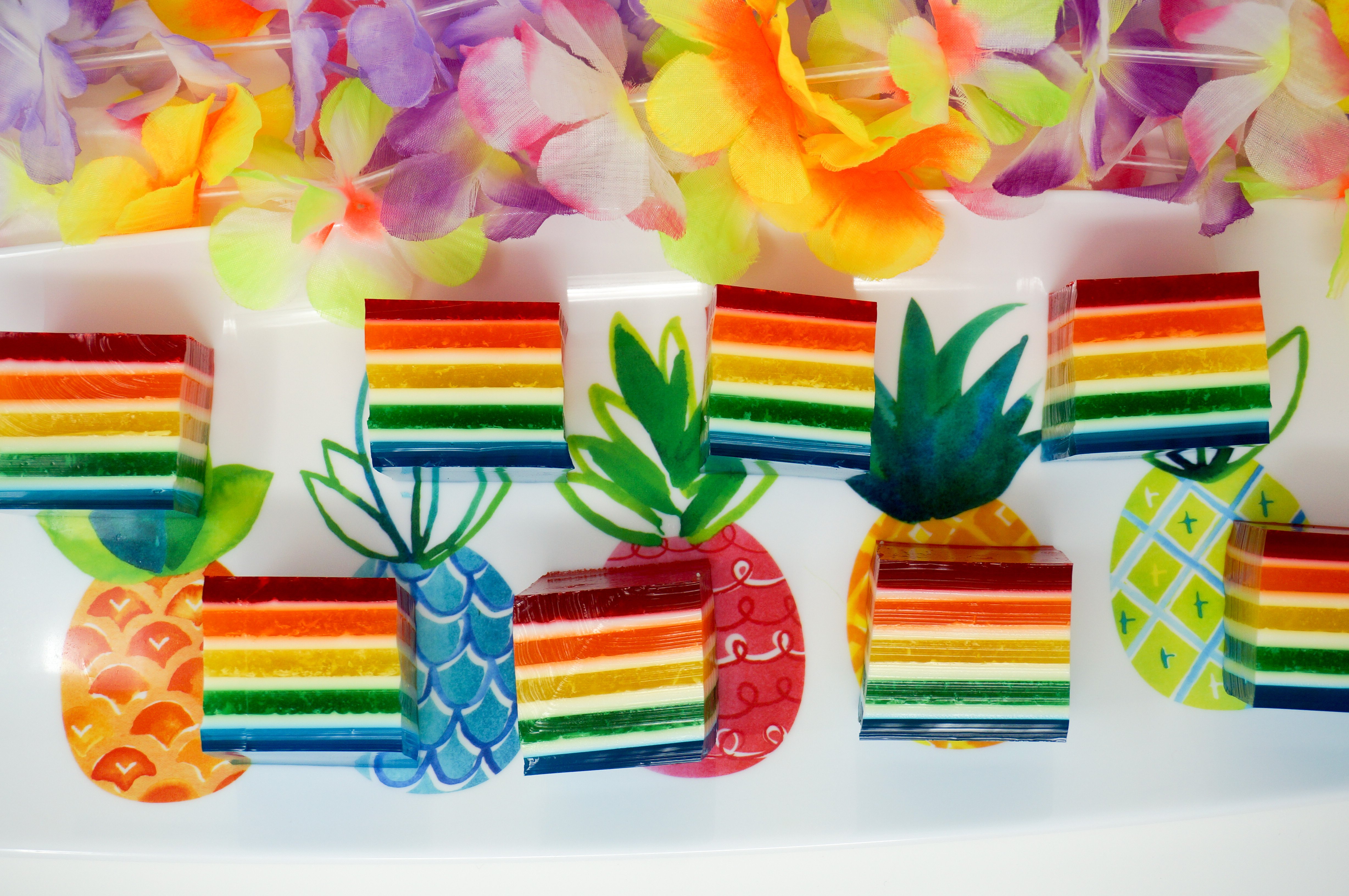 Hawaiian Layered Jello - Grace Like Rain Blog