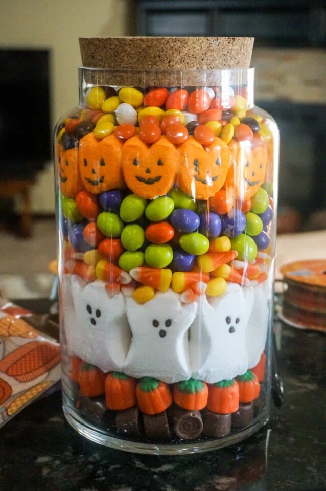Halloween Candy Jar - Grace Like Rain Blog