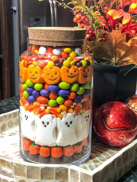 Halloween Candy Jar - Grace Like Rain Blog