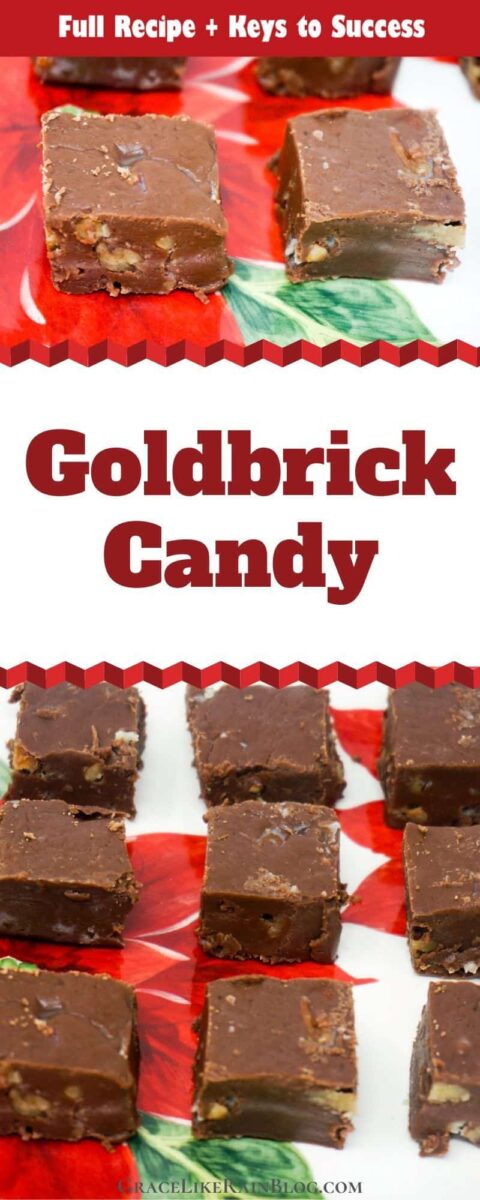 Gold Brick Candy: The Best Homemade Fudge - Grace Like Rain Blog