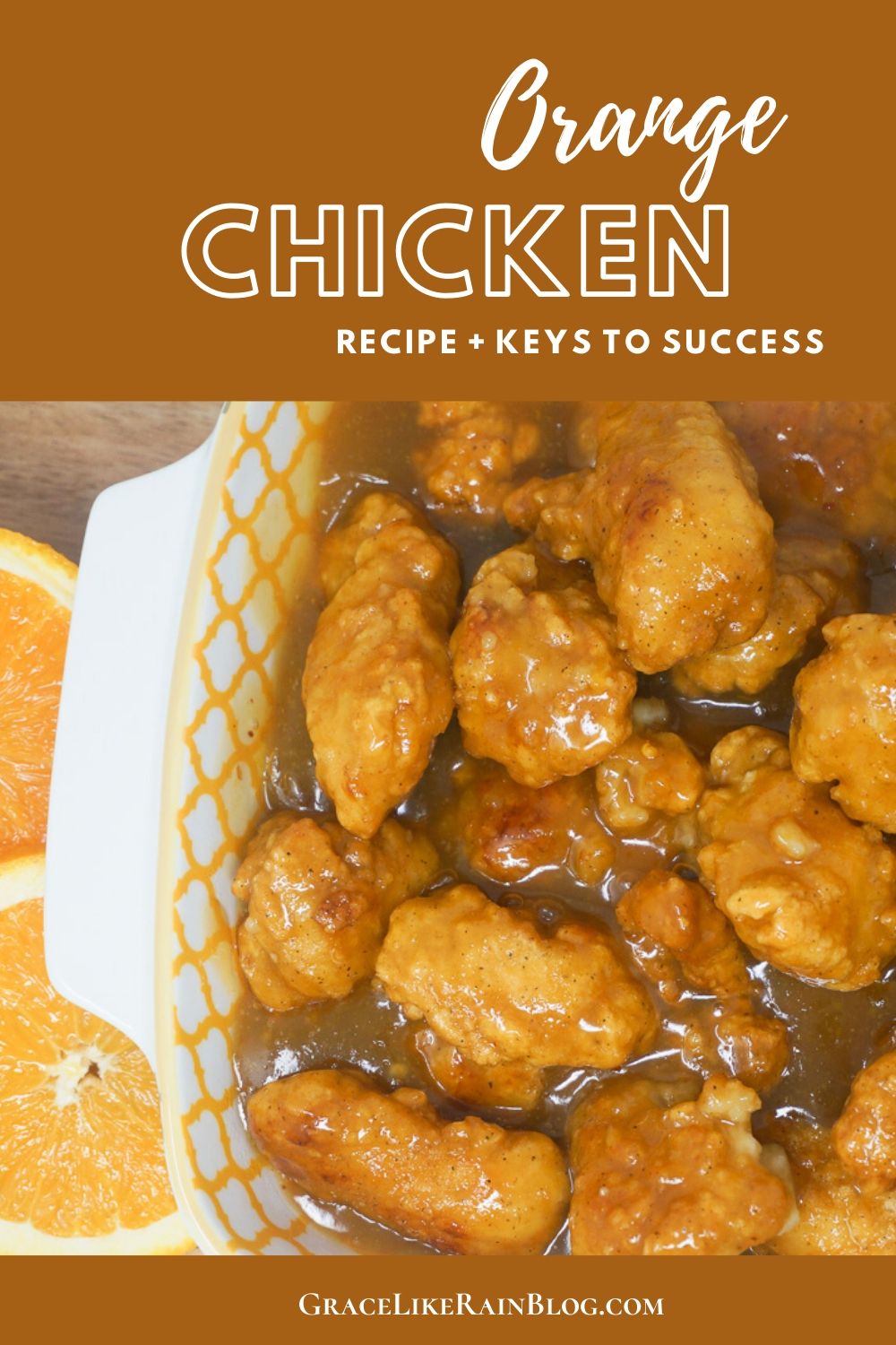 Easy Orange Chicken With Popcorn Chicken - Grace Like Rain Blog