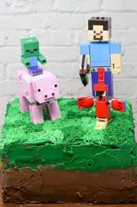 LEGO Minecraft Cake - Grace Like Rain Blog