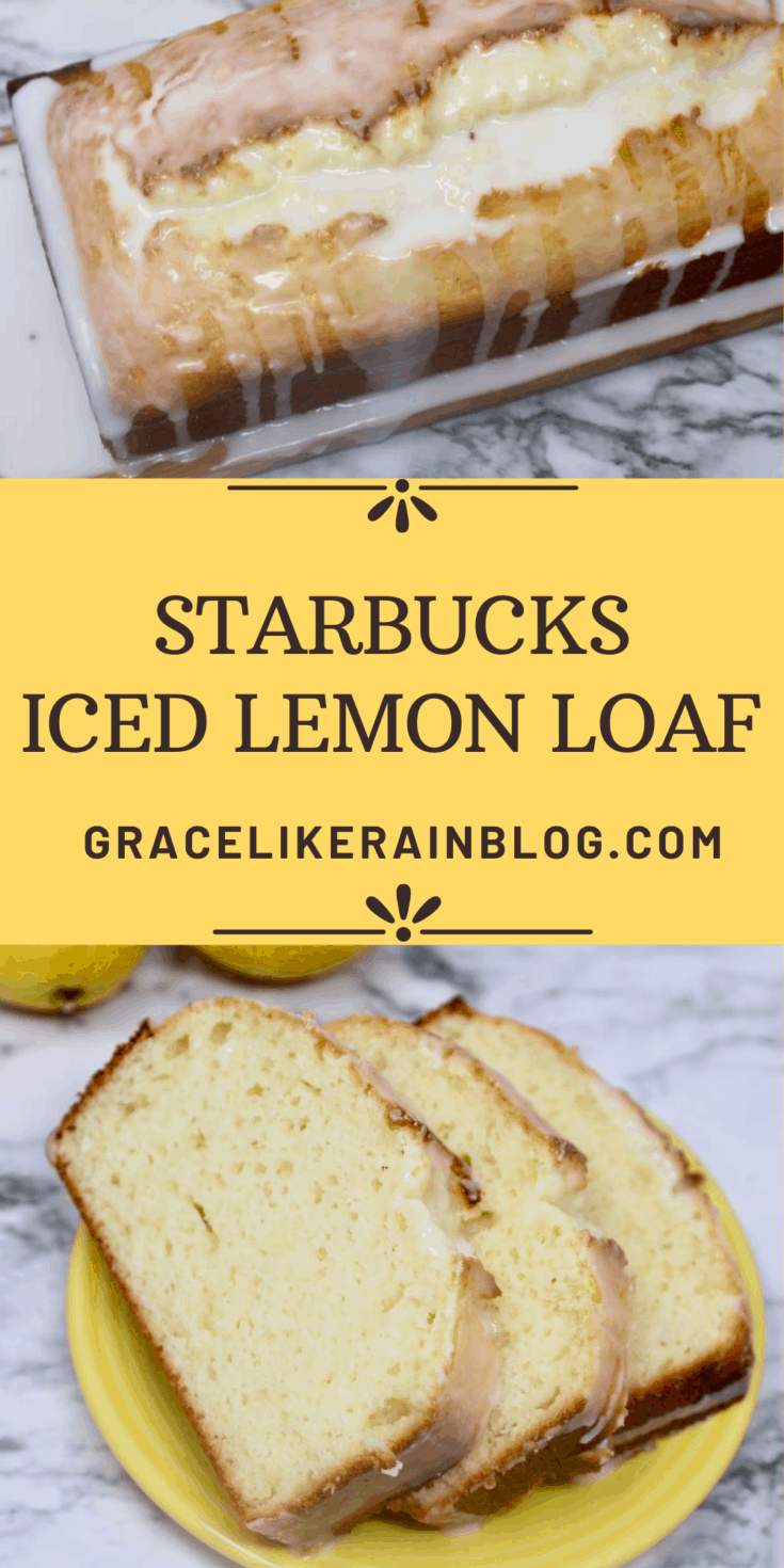 Starbucks Iced Lemon Loaf - Grace Like Rain Blog