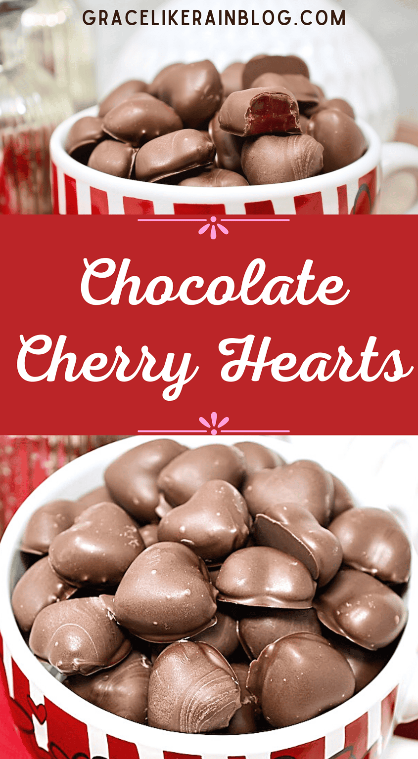 Chocolate Covered Cherry Hearts - Grace Like Rain Blog