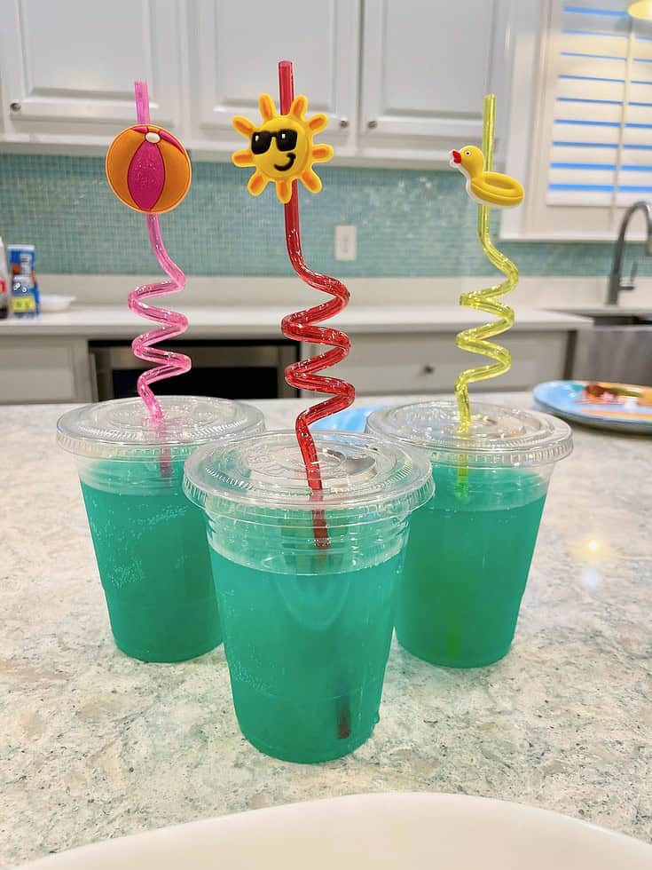 Blue Tropical Party Punch - Grace Like Rain Blog