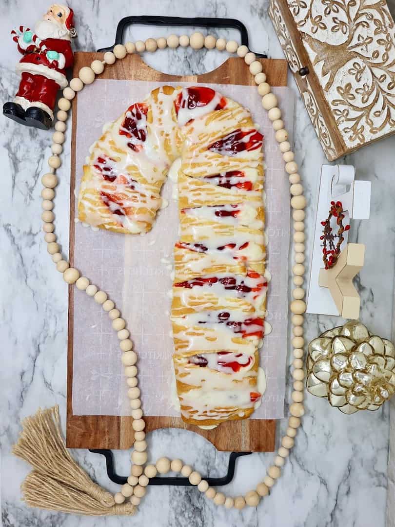 Crescent Roll Candy Cane Danish - Grace Like Rain Blog