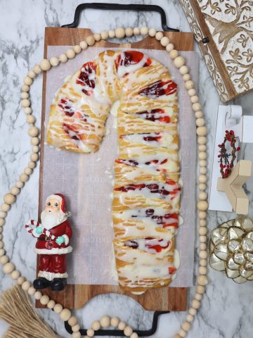 Crescent Roll Candy Cane Danish - Grace Like Rain Blog