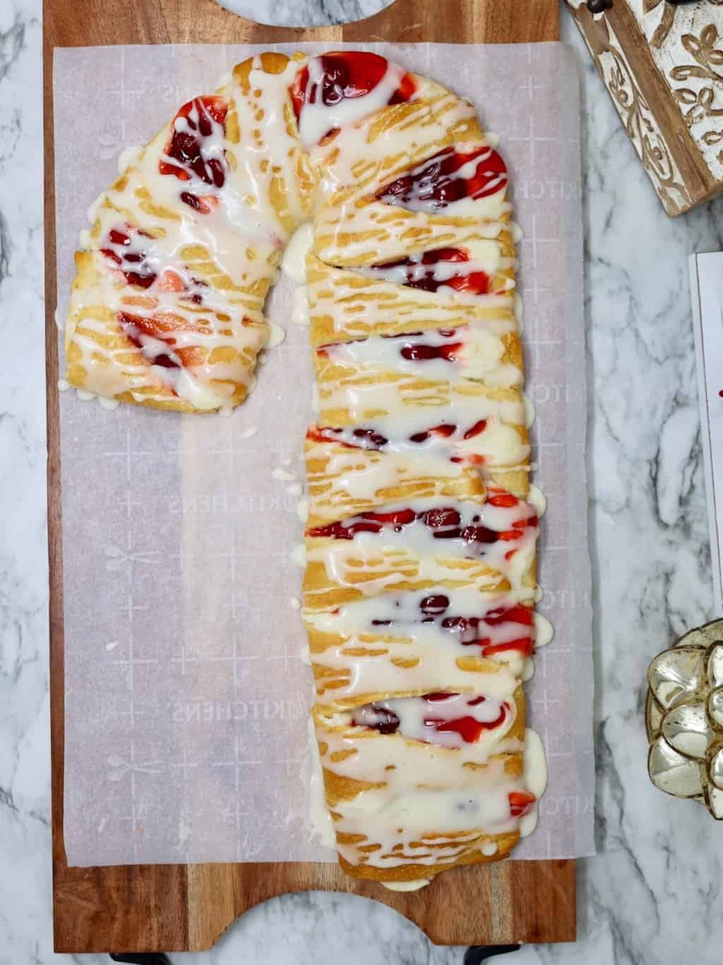 Crescent Roll Candy Cane Danish - Grace Like Rain Blog