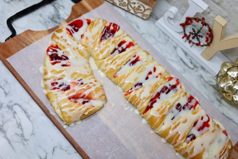 Crescent Roll Candy Cane Danish - Grace Like Rain Blog