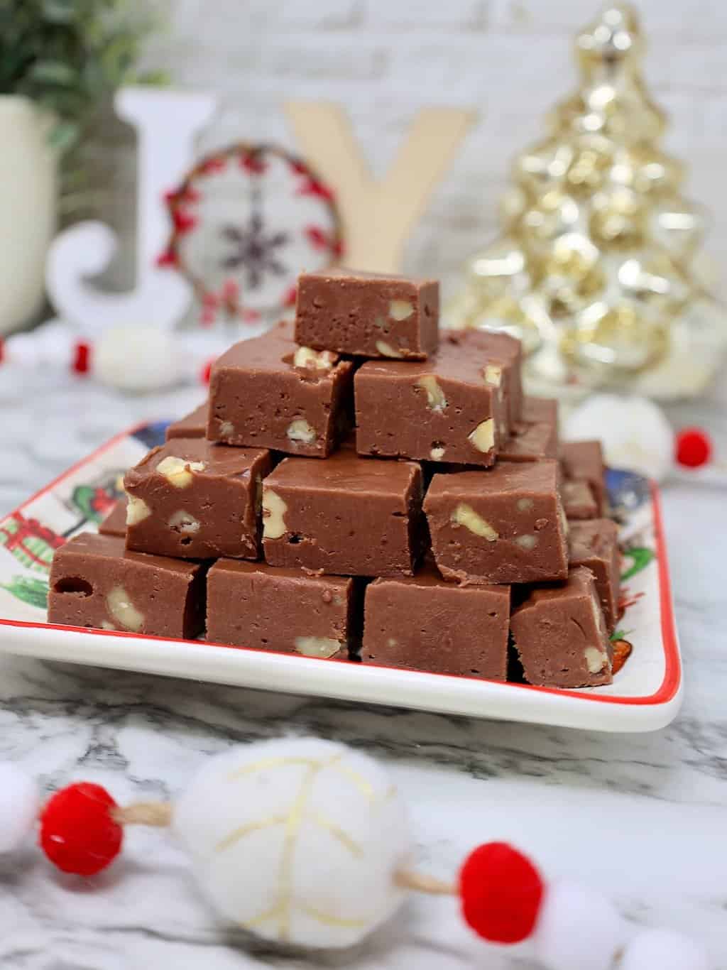 No-Fail Microwave Fudge Made with Powdered Sugar - Grace Like Rain Blog