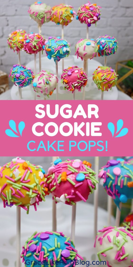 Easy Sugar Cookie Cake Pops - Grace Like Rain Blog