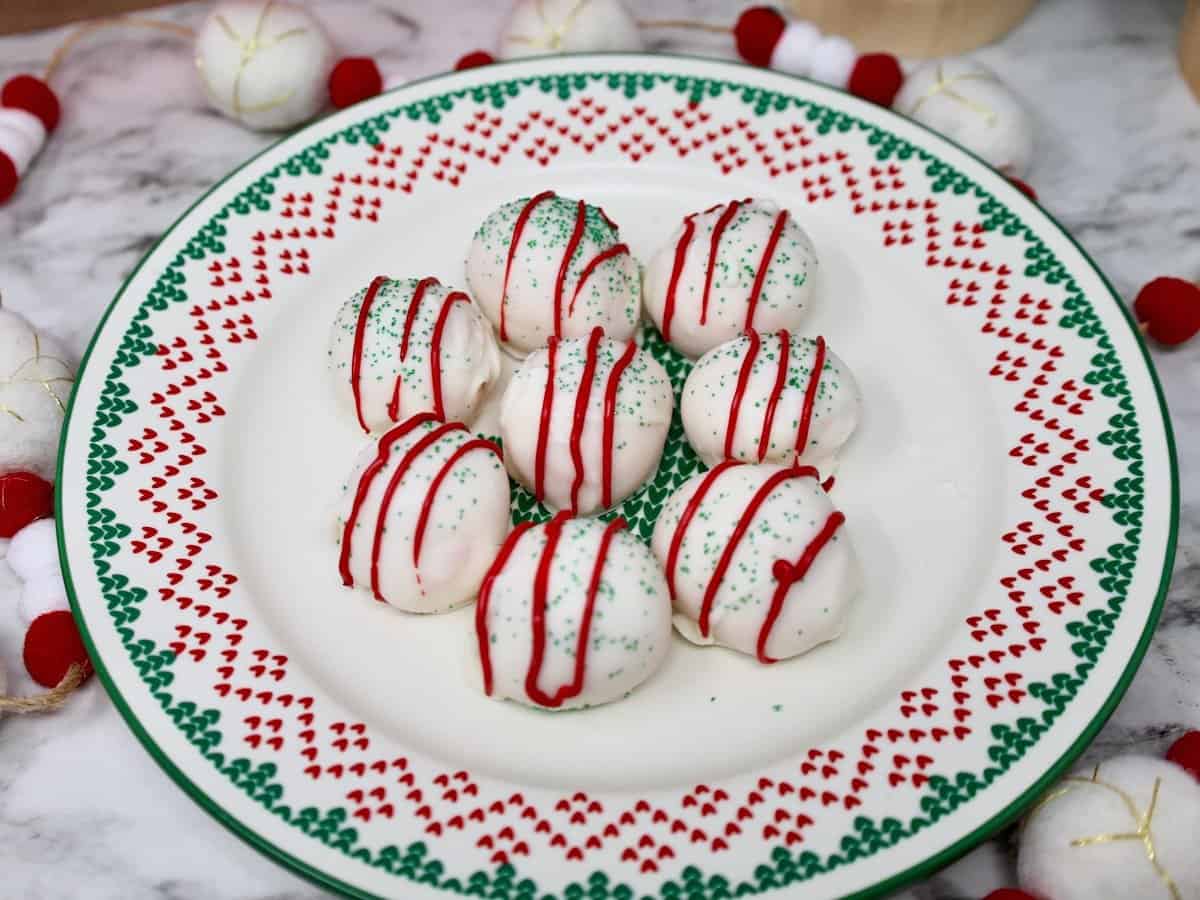 Christmas Tree Cake Truffles: Easy Cake Balls Recipe - Grace Like Rain Blog