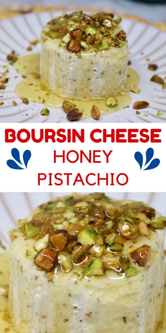Boursin Cheese Pistachio Honey - Grace Like Rain Blog