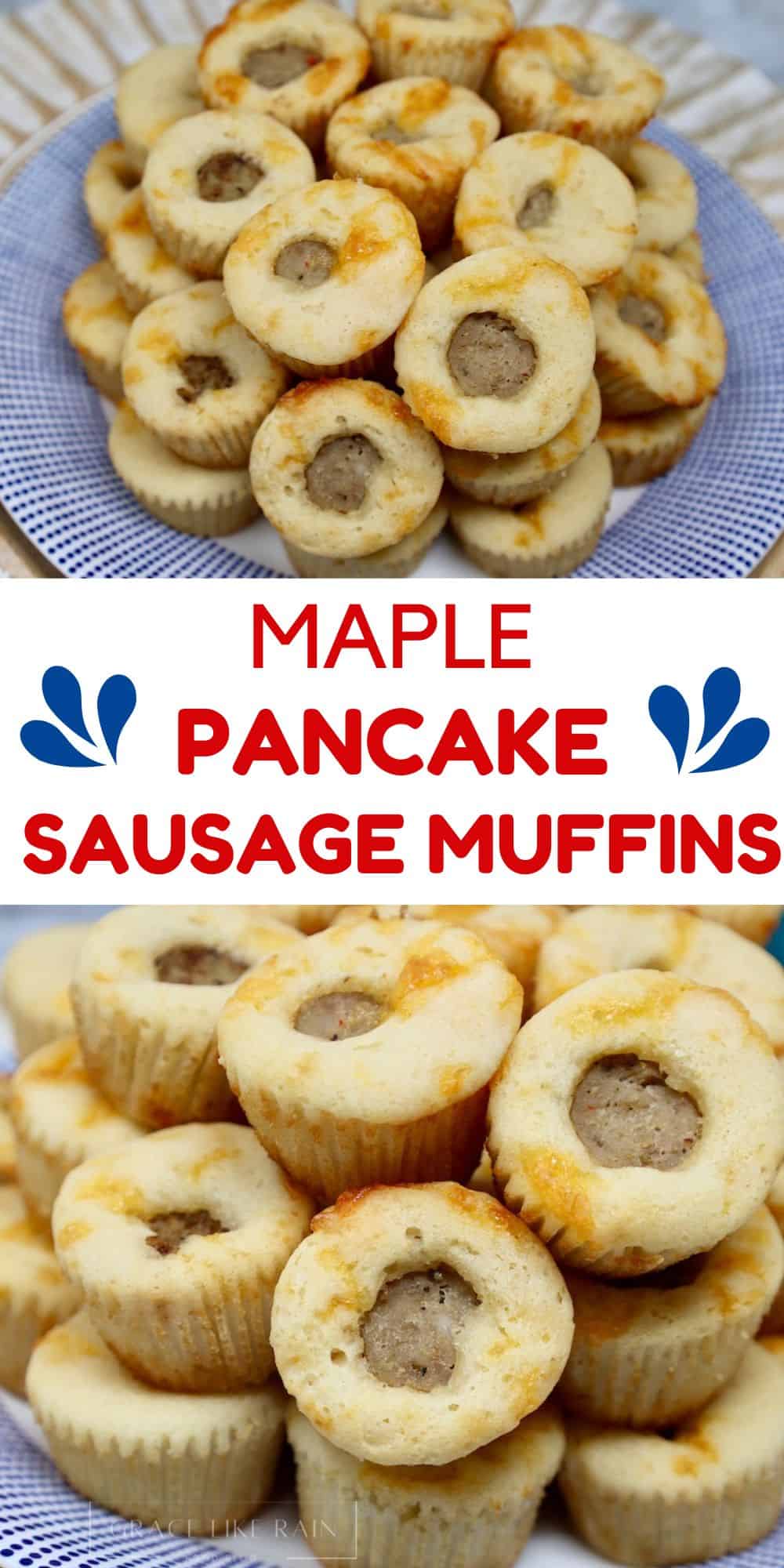 Maple Pancake Sausage Mini Muffins Recipe - Grace Like Rain Blog