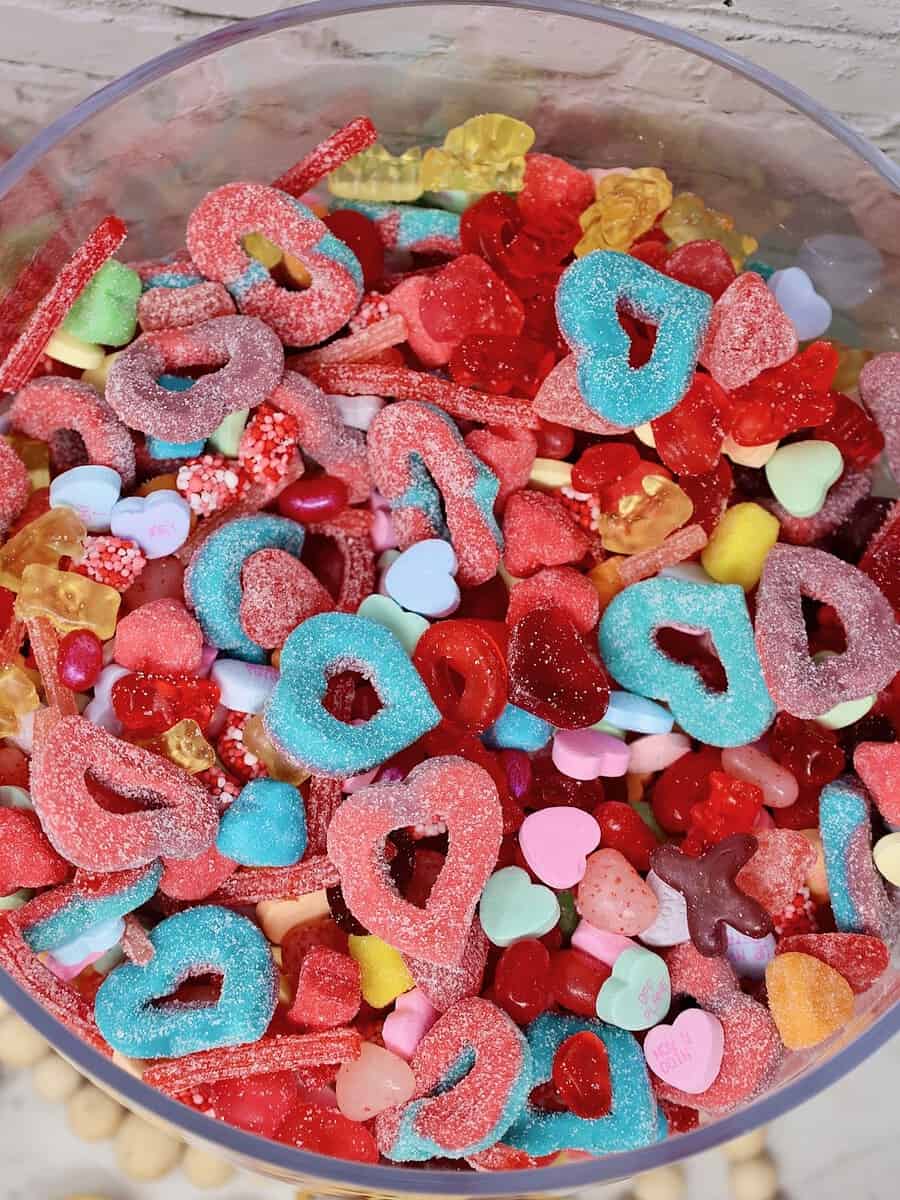 Valentine's Day Candy Salad Recipe - Grace Like Rain Blog