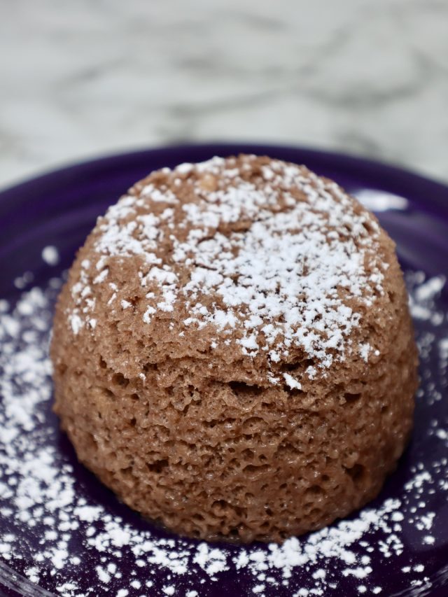 Chocolate Angel Food Mug Cake In the Microwave - Grace Like Rain Blog