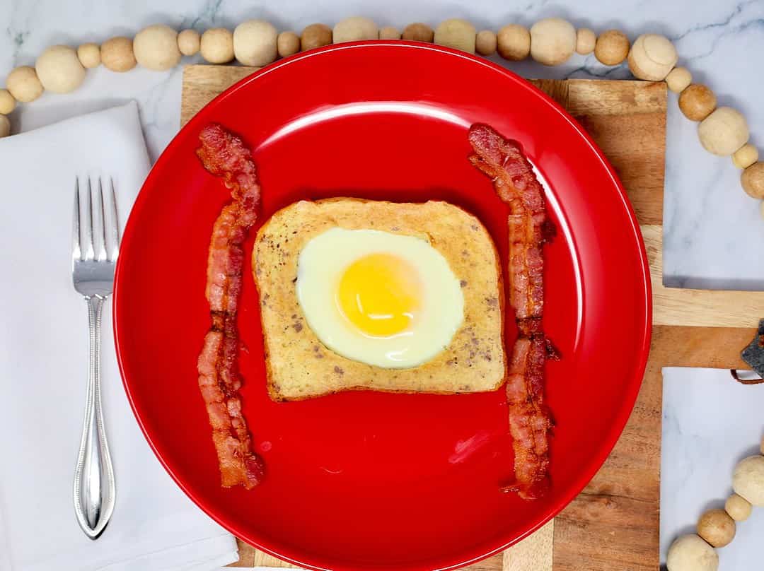 French Toast Egg in a Hole Recipe - Grace Like Rain Blog