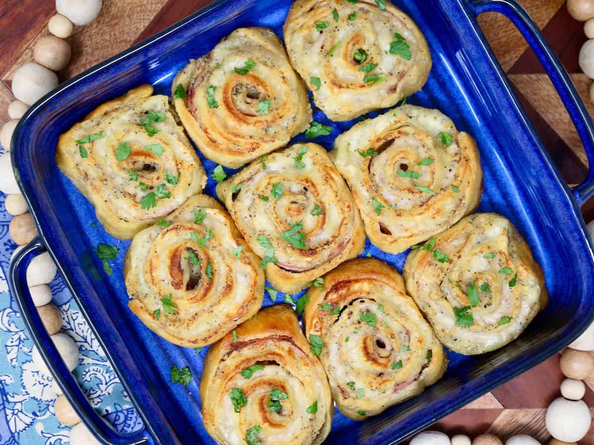 Ham and Swiss Crescent Pinwheels Recipe - Grace Like Rain Blog