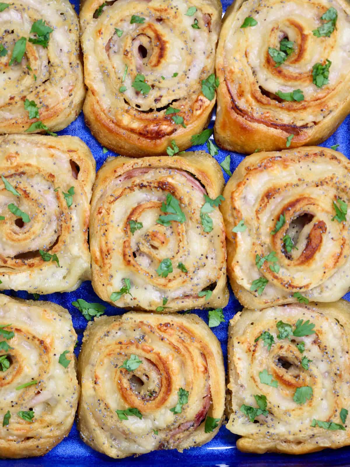 Ham and Swiss Crescent Pinwheels Recipe - Grace Like Rain Blog
