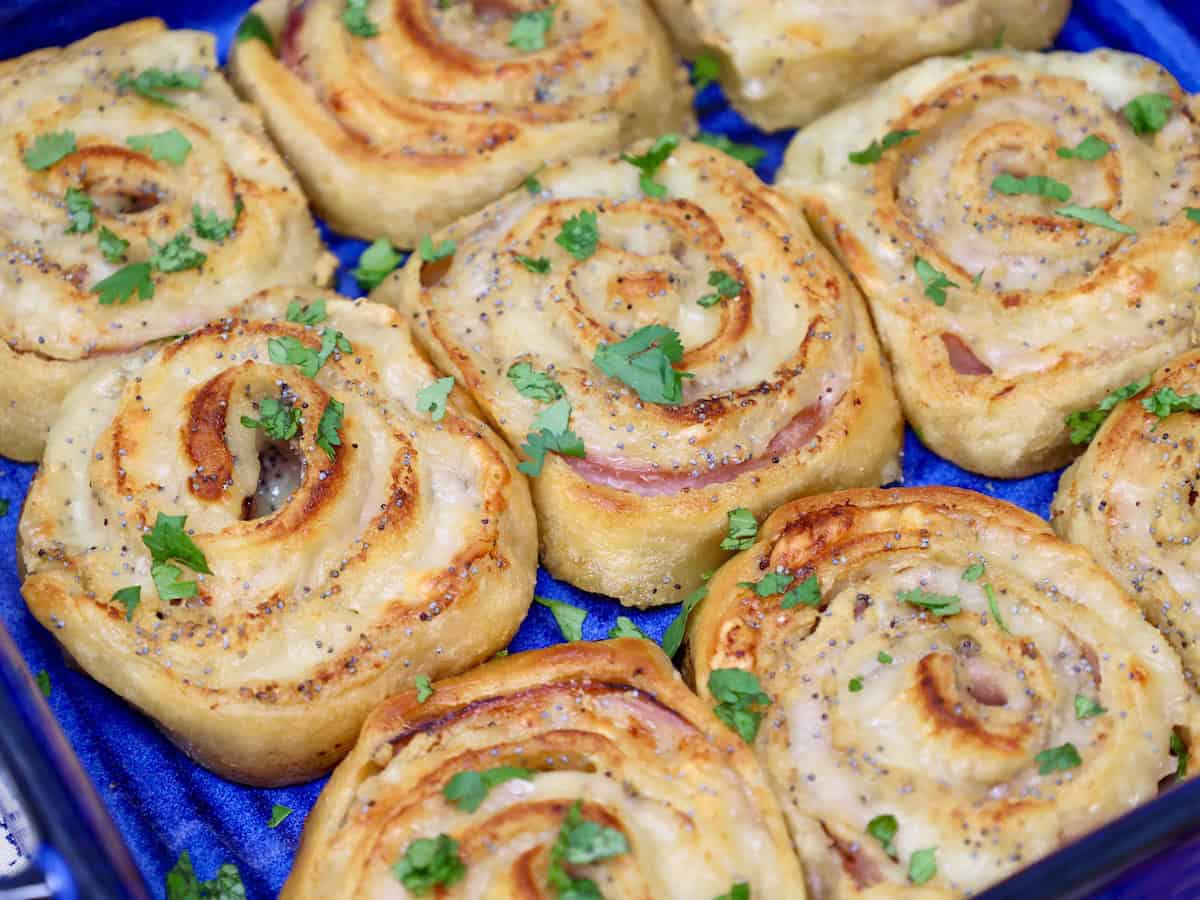 Ham and Swiss Crescent Pinwheels Recipe - Grace Like Rain Blog