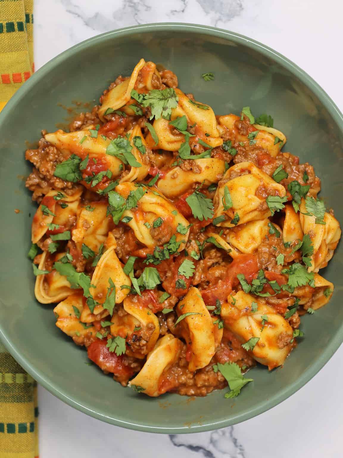 30-Minute Taco Tortellini Recipe - Grace Like Rain Blog