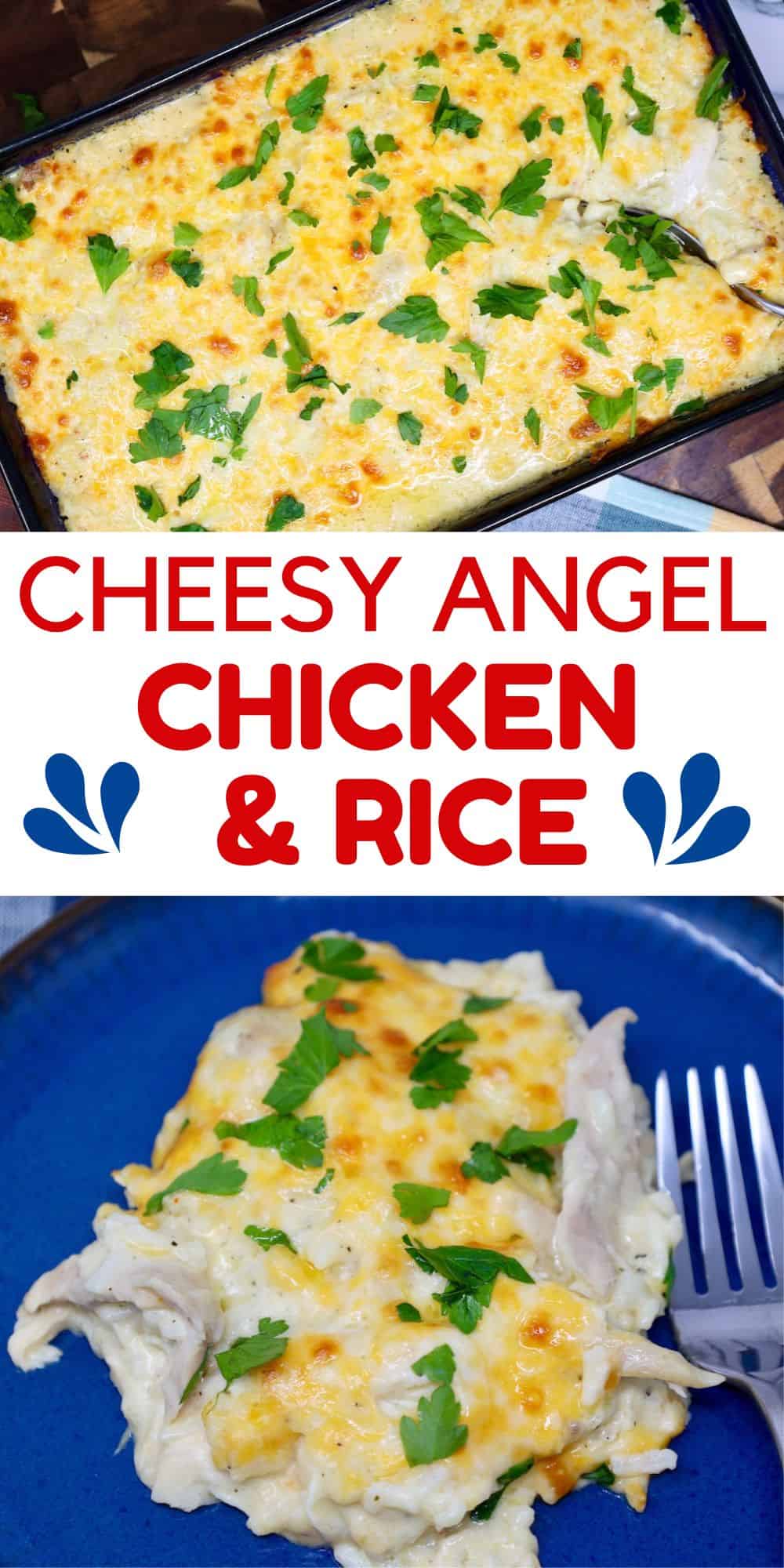 Easy Cheesy Angel Chicken and Rice Casserole (Creamy One-Dish Dinner ...