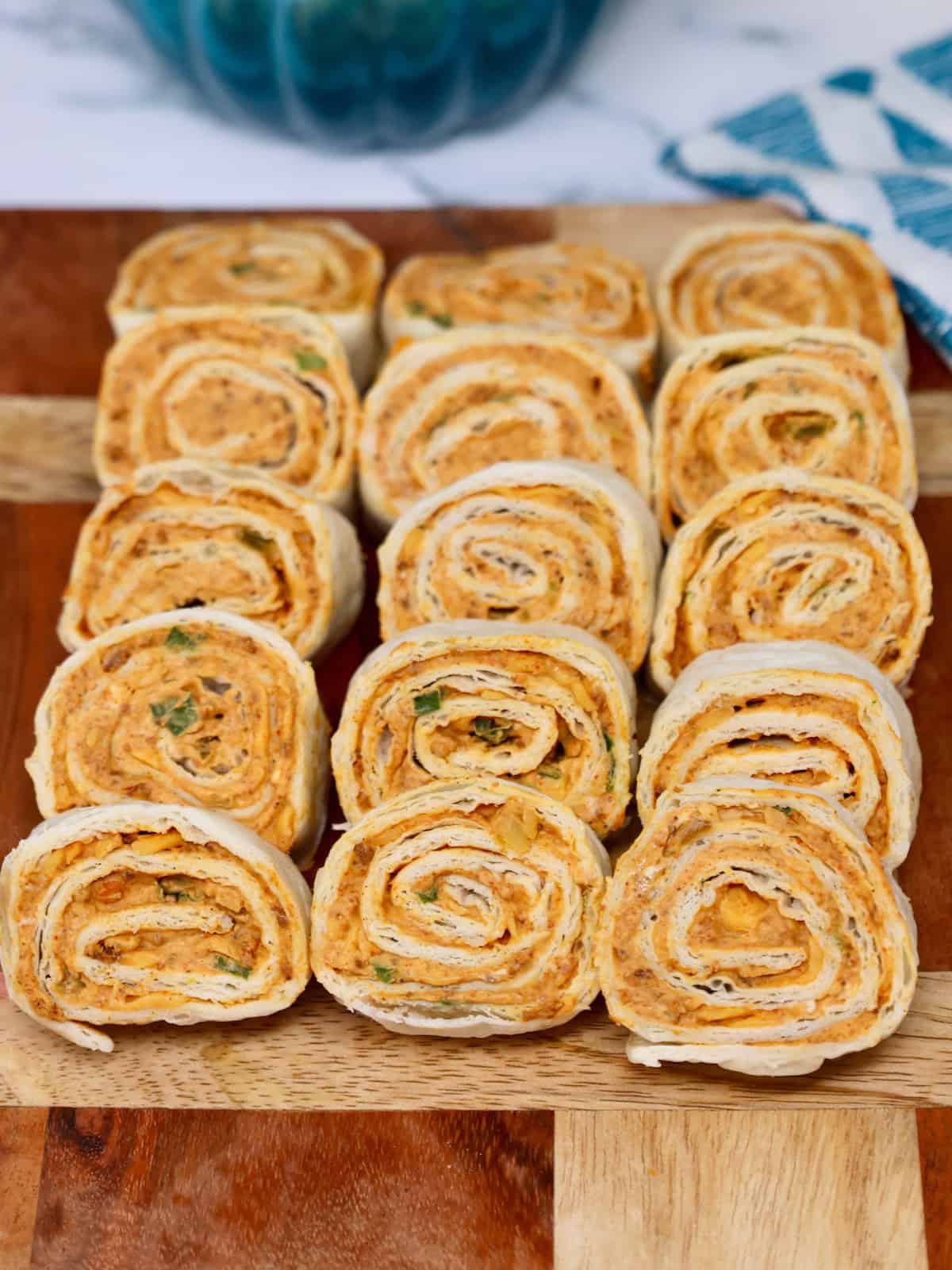 Mexican Tortilla Pinwheels With Chorizo Sausage - Grace Like Rain Blog