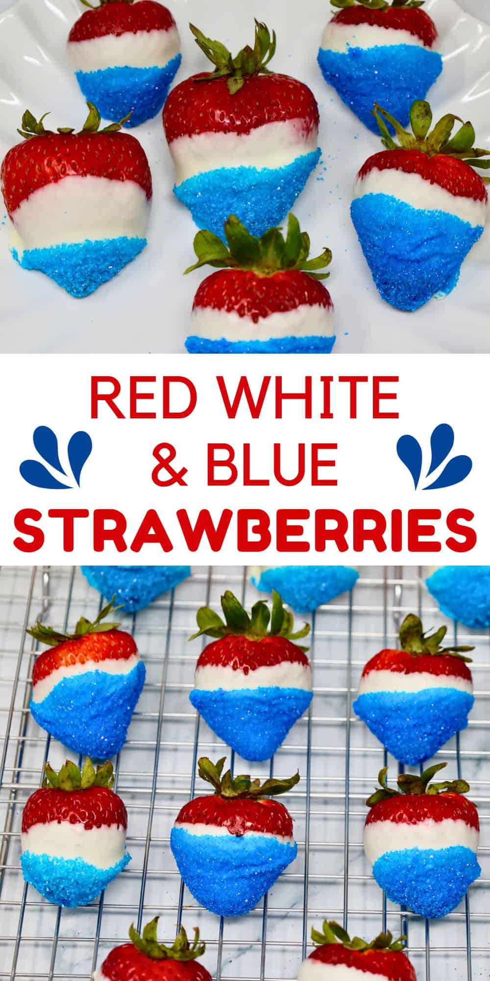 Red White and Blue Strawberries - Grace Like Rain Blog