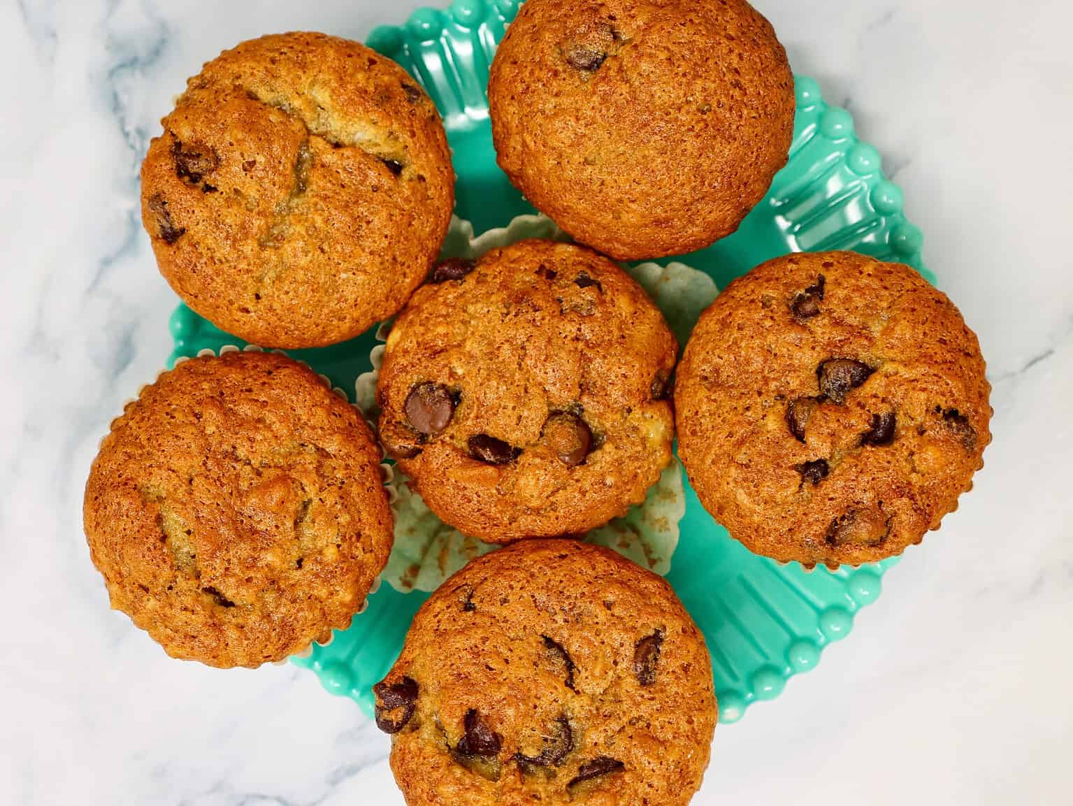 Easy Banana Walnut Chocolate Chip Muffins (The Best Moist Recipe ...