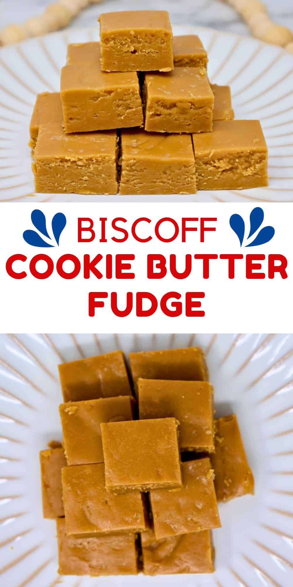 Biscoff Cookie Butter Fudge - Grace Like Rain Blog