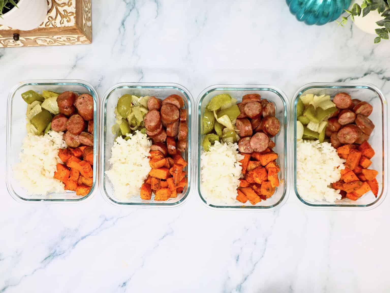Chicken Apple Sausage Sweet Potato Bowls (Easy Meal Prep Recipe ...